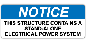 #310 - NOTICE - THIS STRUCTURE CONTAINS STAND ALONE SYSTEM – pvlabelpro