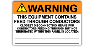 #801 - EQUIPMENT CONTAINS FEED THROUGH CONDUCTORS - BATTERY – pvlabelpro
